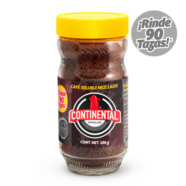 Continental Café Soluble Mezclado (180 g.) – Tienda Online Cafiver