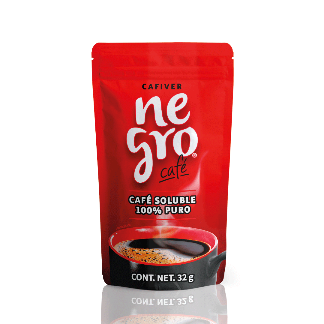 Negro Café 32g Presentación DoyPack. Caja de 24 Pzs – Tienda Online Cafiver
