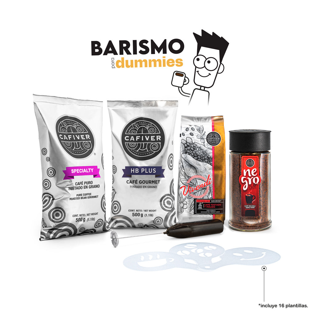 Kit de Barismo (4 tipos de café, 1 espumador y 16 plantillas) – Tienda ...