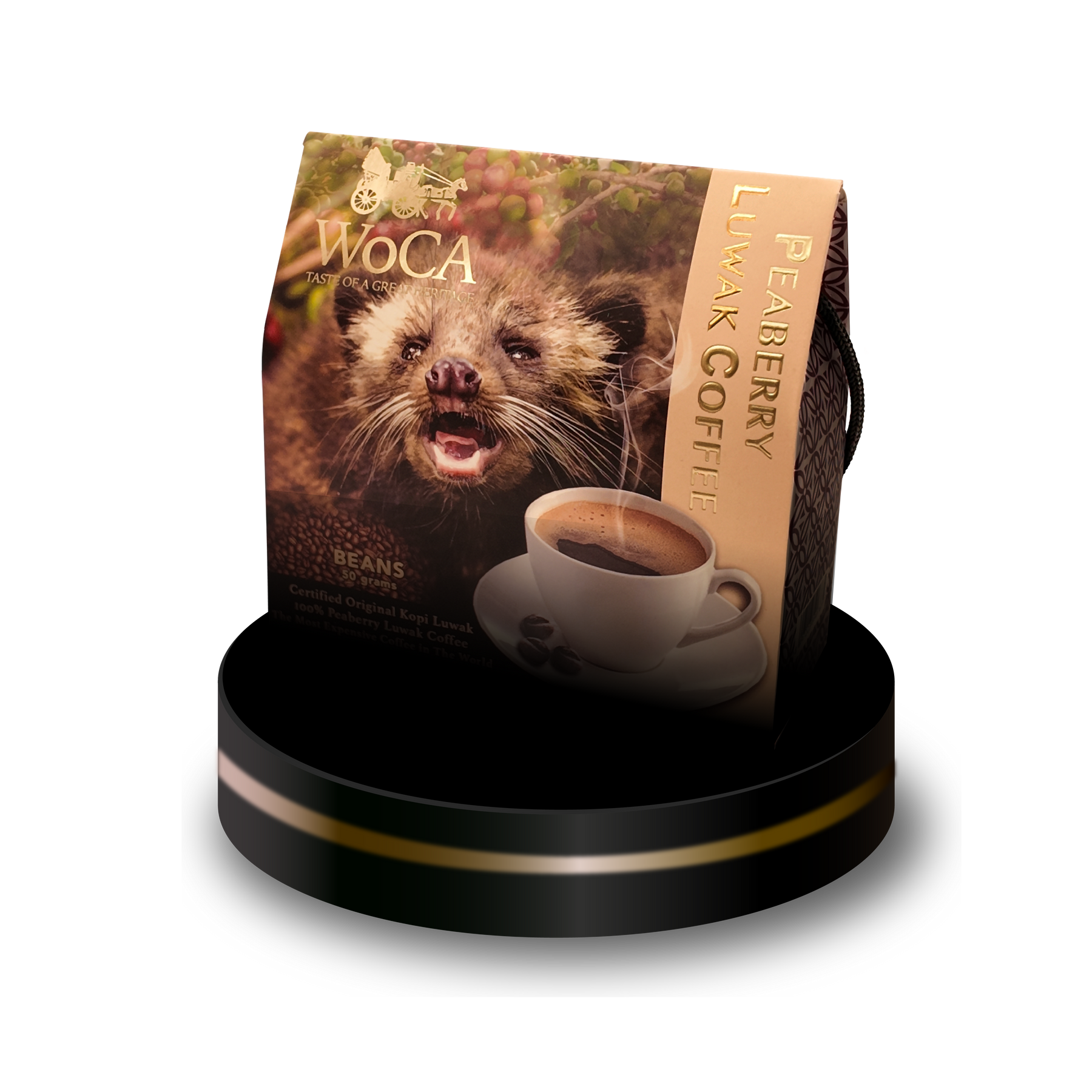 WoCa Luwak Coffee Peaberry (café de civeta en grano 50g.) – Tienda ...